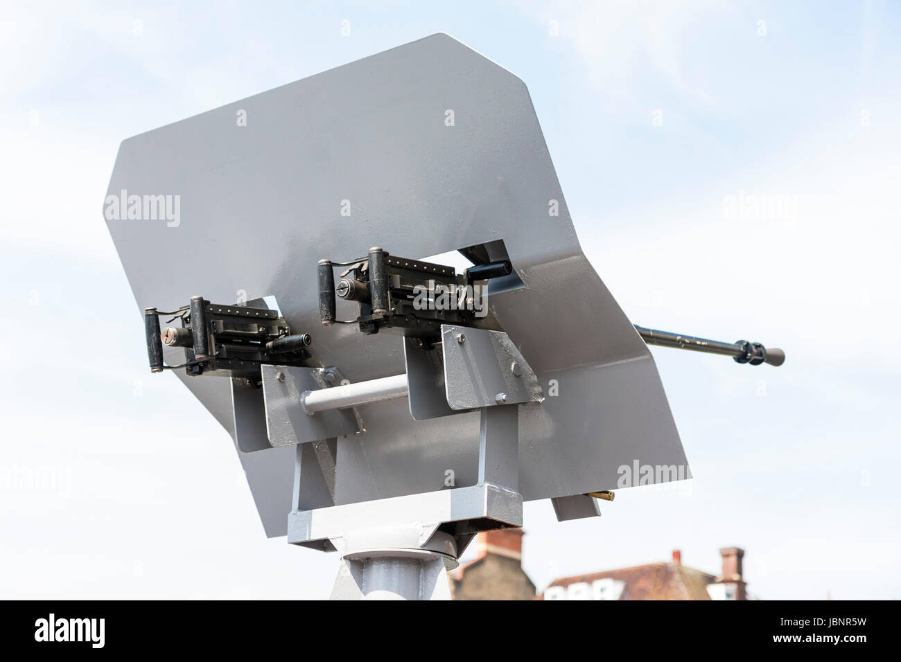 Restored P22 US Rhine River patrol boat, Twin mounted 50 cal. browning ...