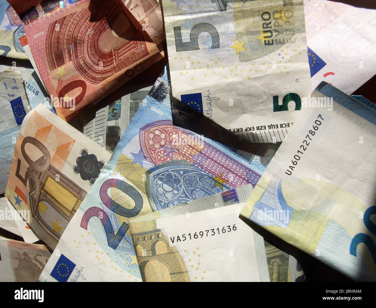 Pile of euro notes Stock Photo - Alamy