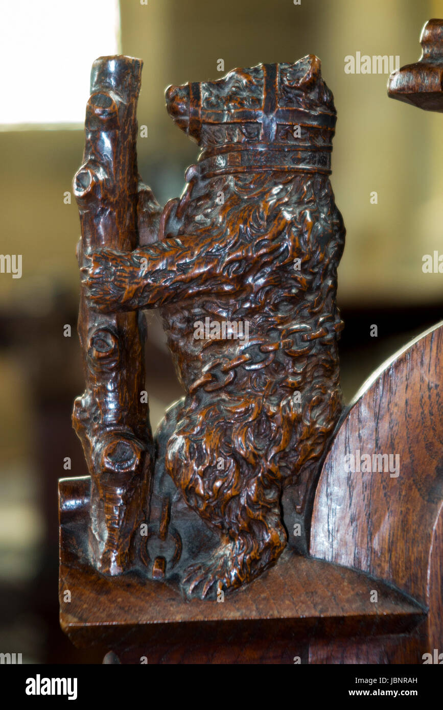 The Bear and Ragged Staff emblem (of Dudley s) in the Chapel of The ...