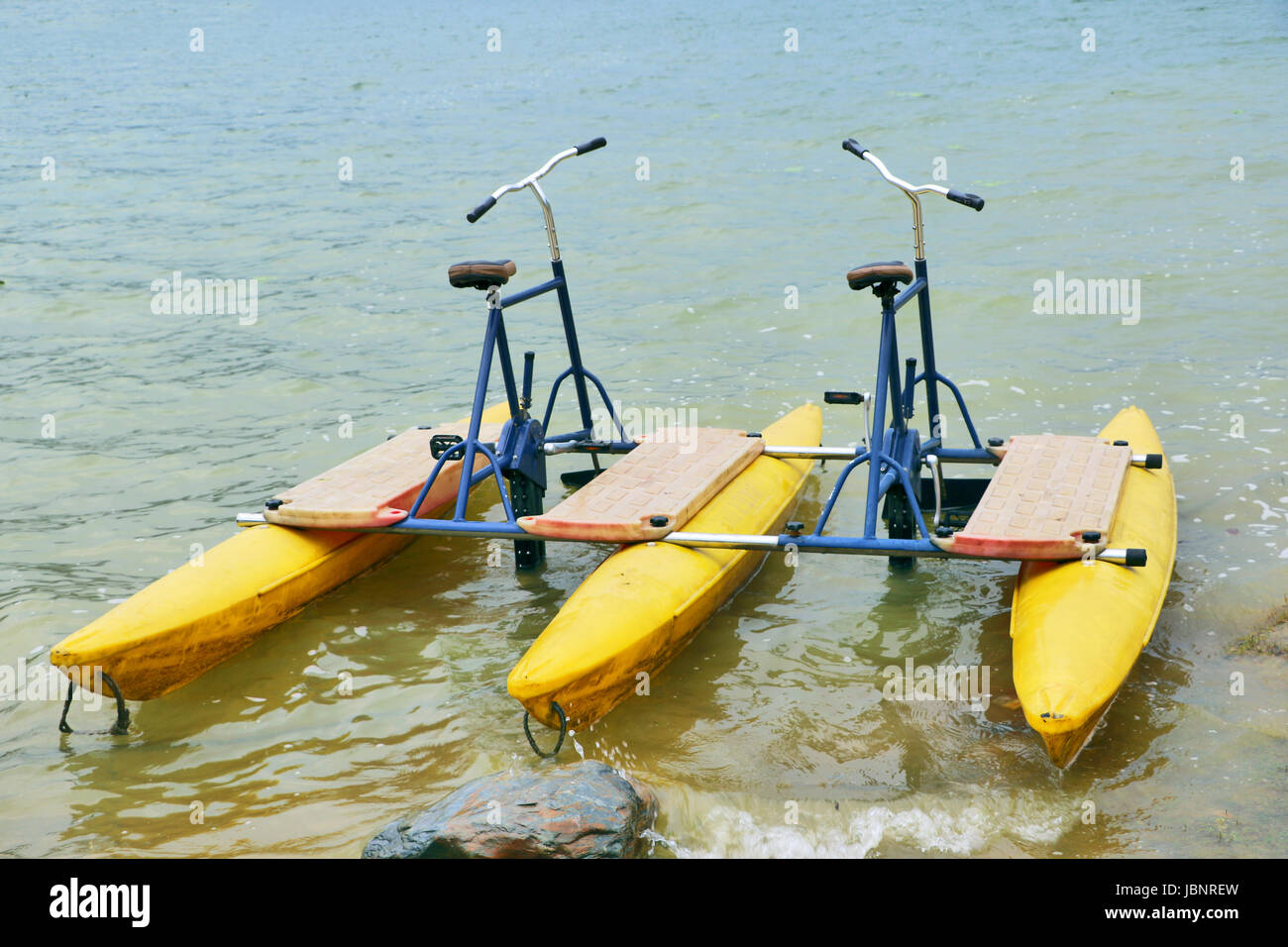 Cycle Boats on the bank of Phewa Lake, Pokhara, Nepal Stock Photo - Alamy