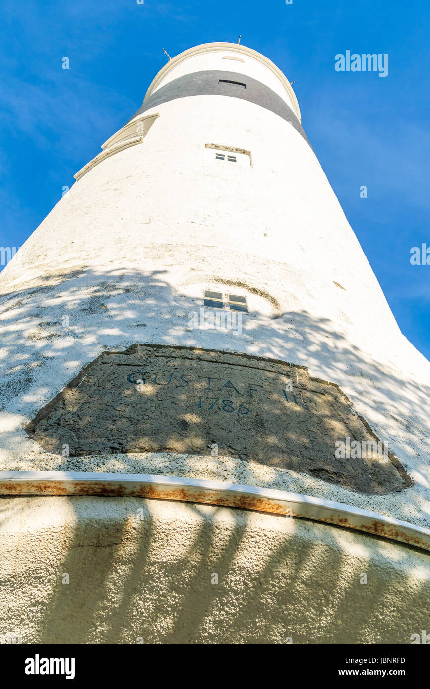White lighthouse up close blue sky hi-res stock photography and images ...