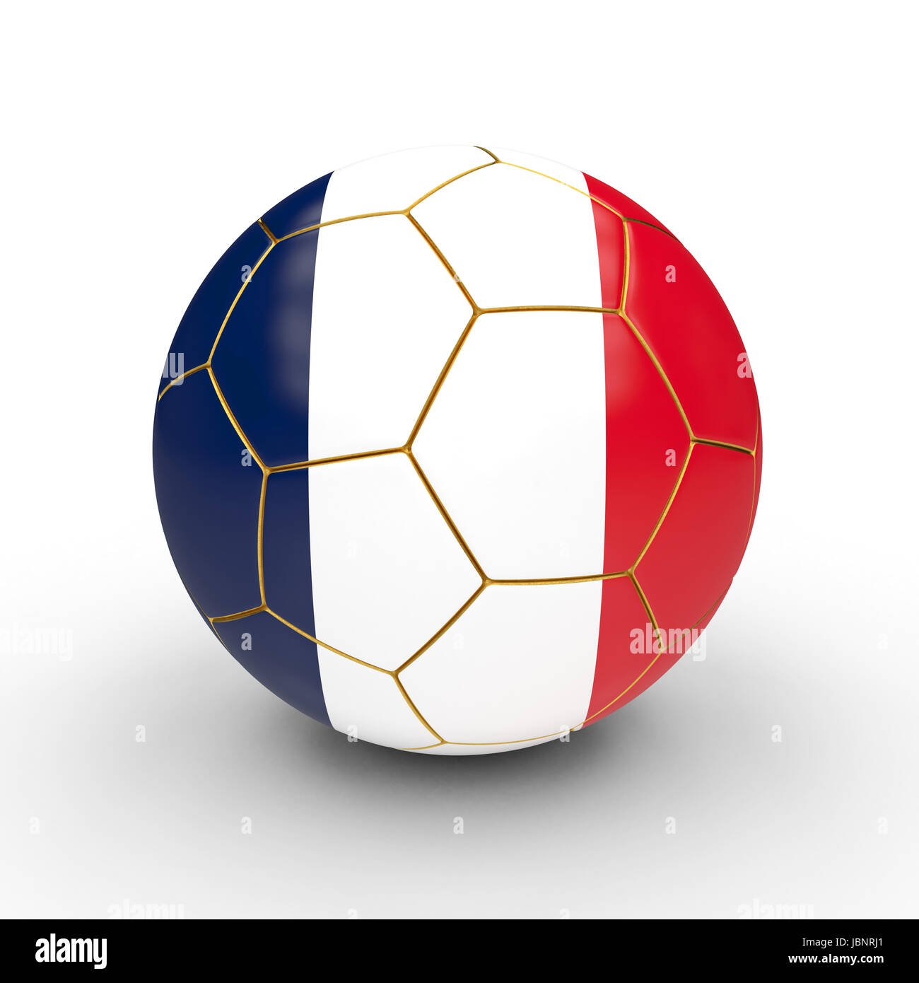 soccer ball france flag 3d rendering image Stock Photo - Alamy