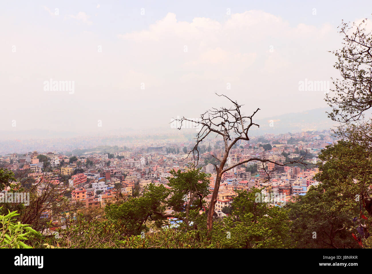 Aerial view of Kathmandu, Nepal Stock Photo - Alamy