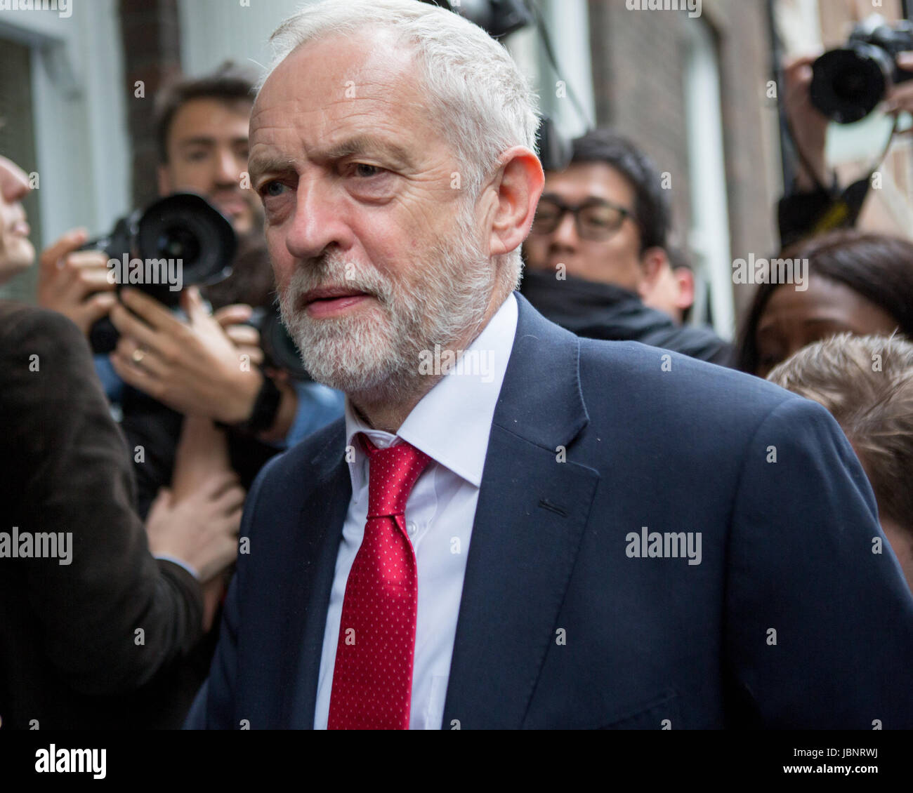 Labour leader Jeremy Corbyn arrives to deliver national security and ...