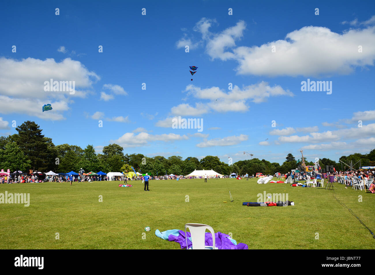 KIte Festival in Russell Park Bedford Bedfordshire England Stock Photo ...