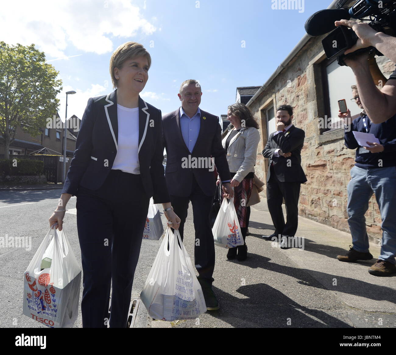 The First Minister Nicola Sturgeon visits the Highland Foodbank with ...