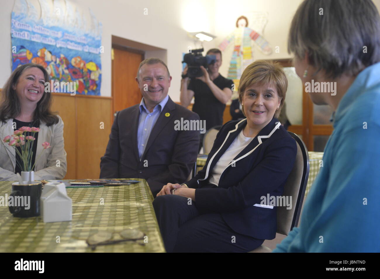 The First Minister Nicola Sturgeon visits the Highland Foodbank with ...