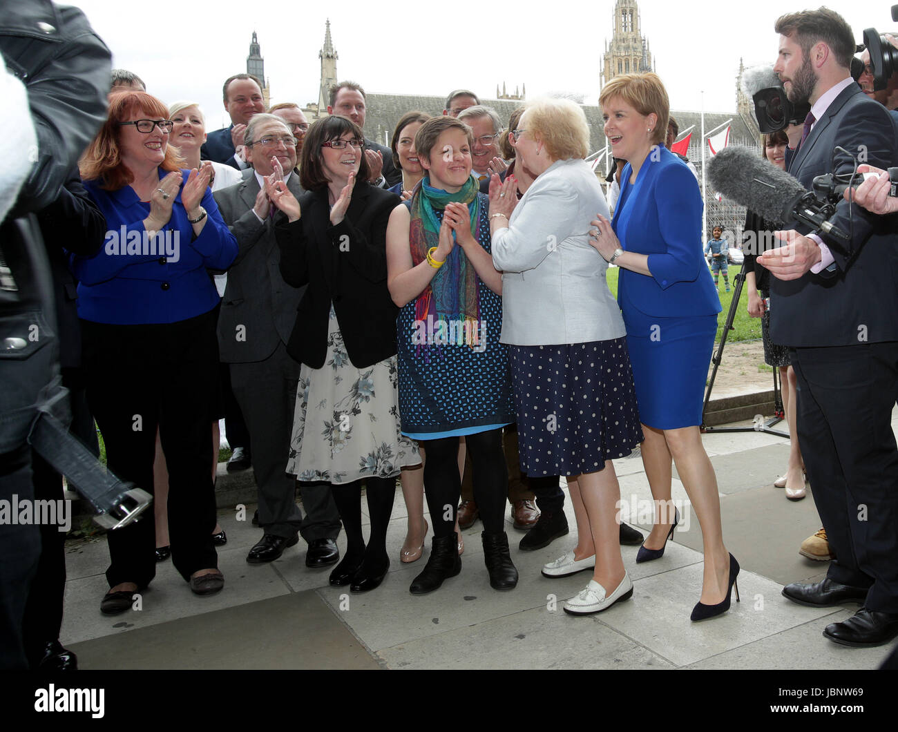 First minister nicola sturgeon welcomes new snp mps to westminster hi ...