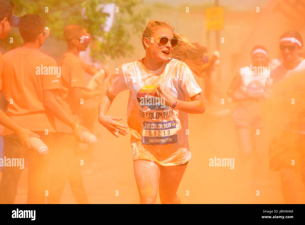 Color powder explosion hi-res stock photography and images - Alamy