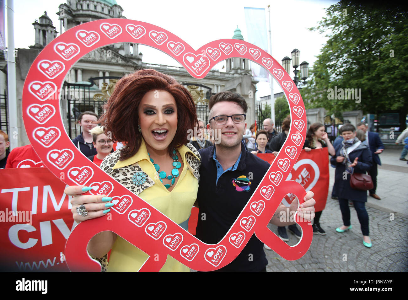 Drag Queen Lady Portia Diamante and Lee Cullen join campaigners from ...