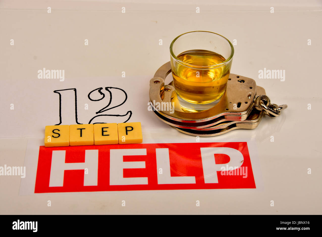 Signs and symbols of alcohol addiction Stock Photo - Alamy