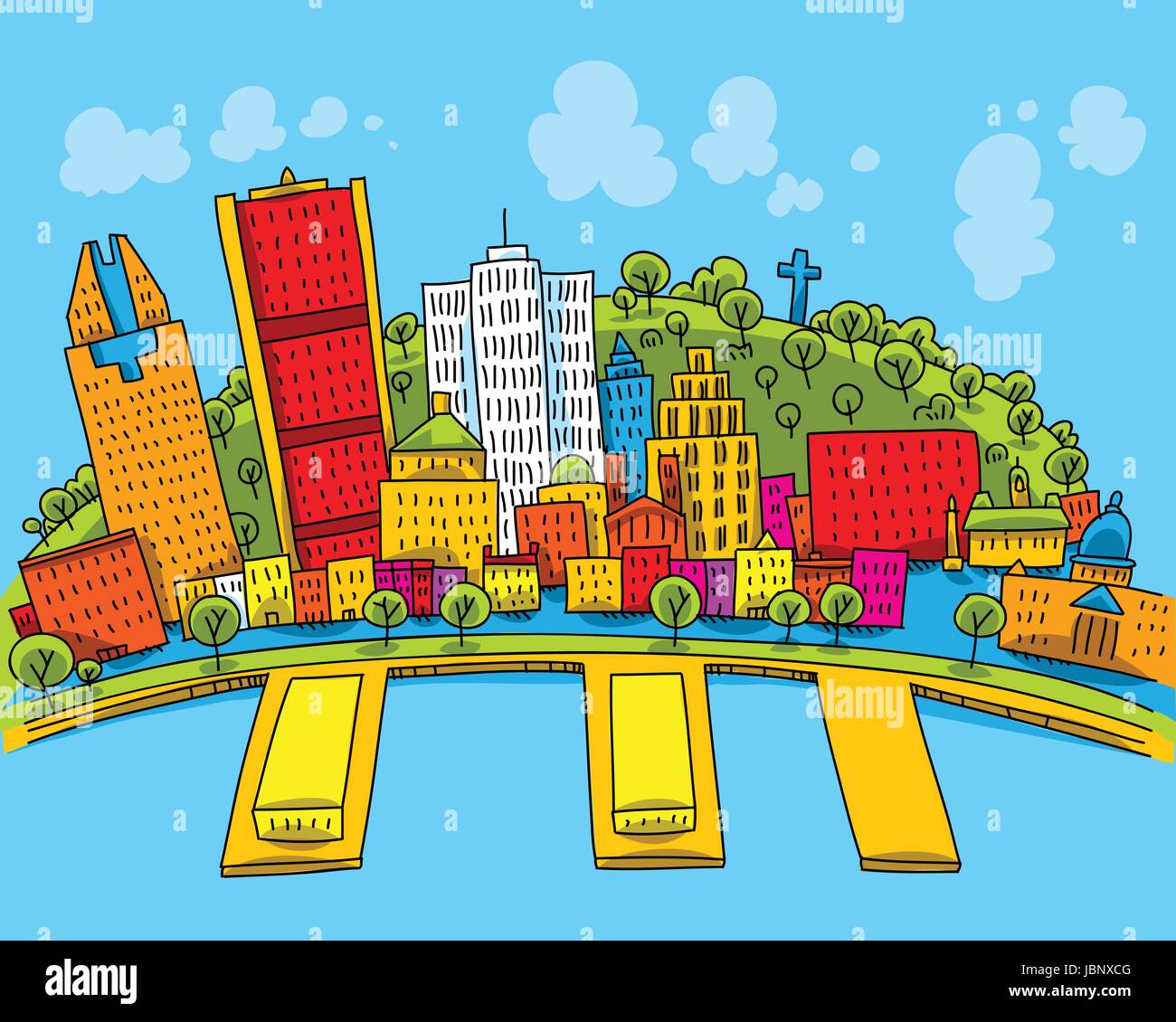 Bridge quebec city Stock Vector Images - Alamy