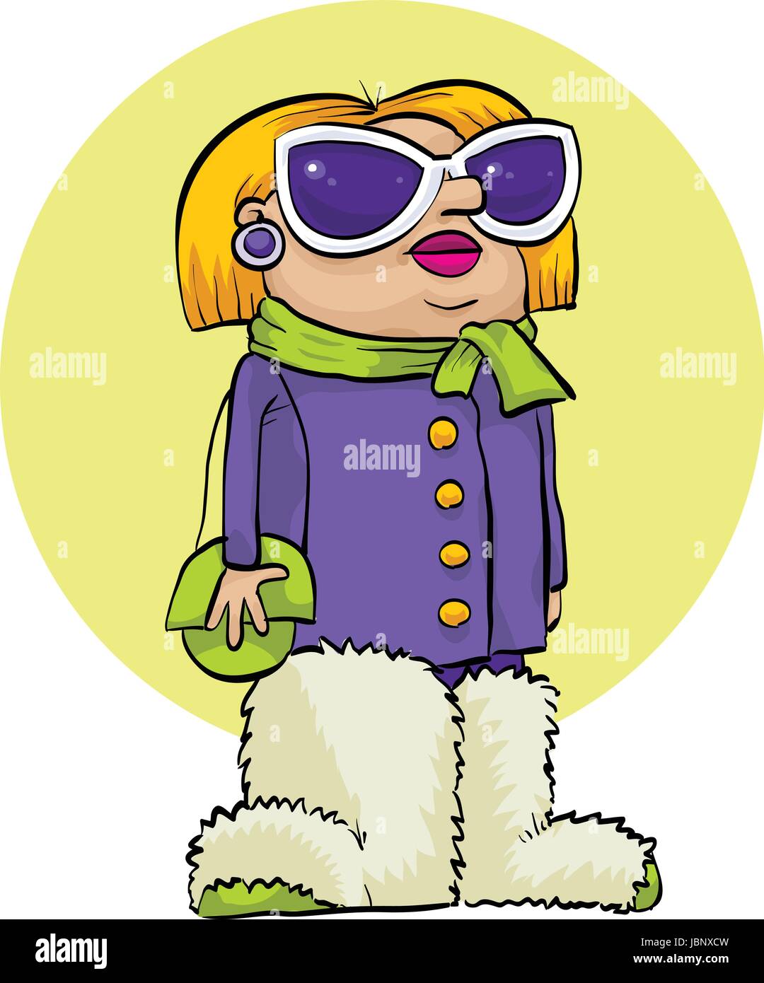 Big boots woman Stock Vector Images - Alamy