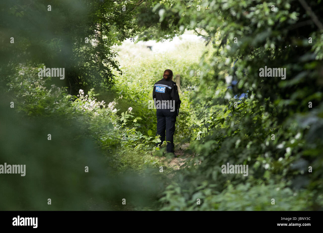 Thames Valley Police officers at the scene of a fatal shooting near the ...