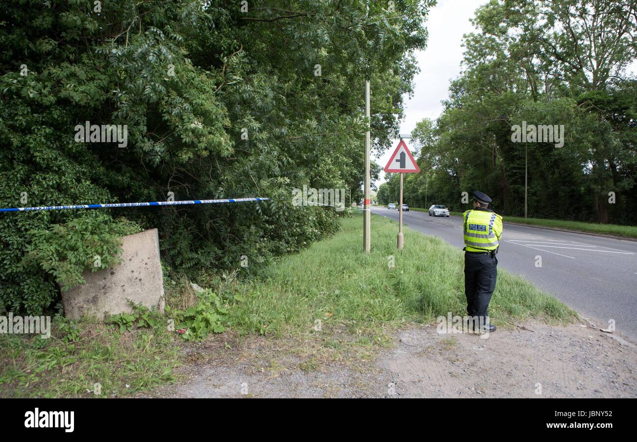 Thames Valley Police officers at the scene of a fatal shooting near the ...