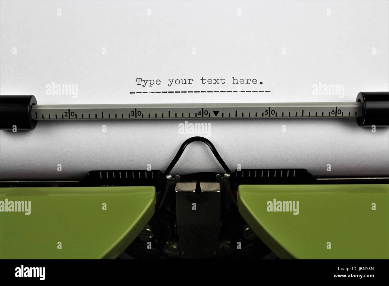 An image of a typewriter with a text Stock Photo - Alamy