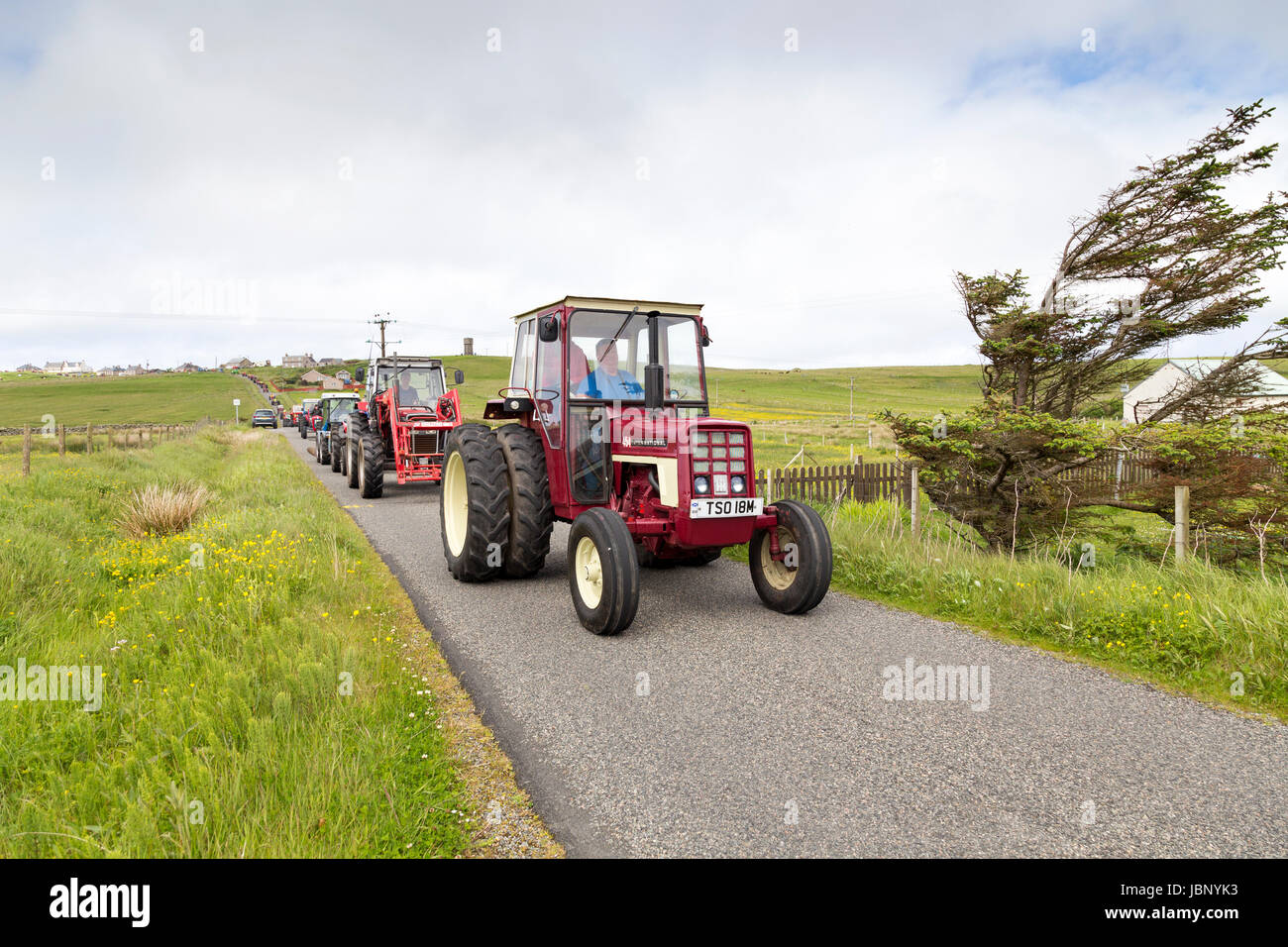 Tractors at Ness Isle of Lewis Western Isles Outer Hebrides United ...