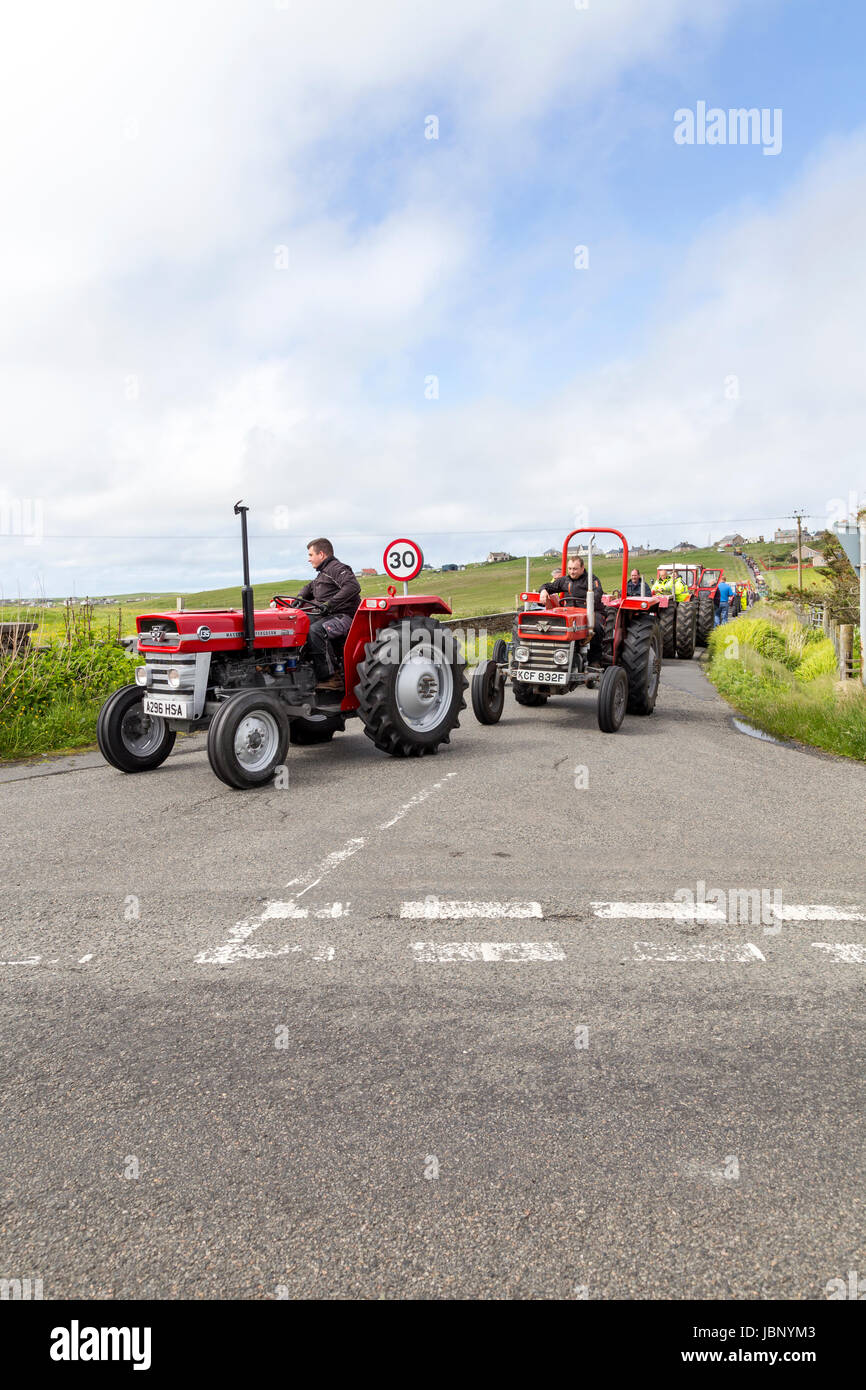 Tractors at Ness Isle of Lewis Western Isles Outer Hebrides United ...