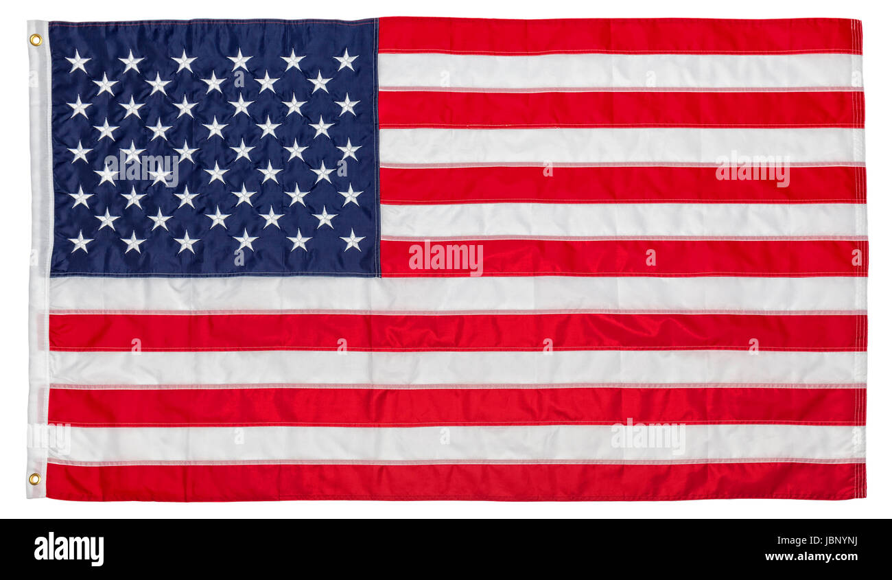 real flag united states of america Stock Photo - Alamy