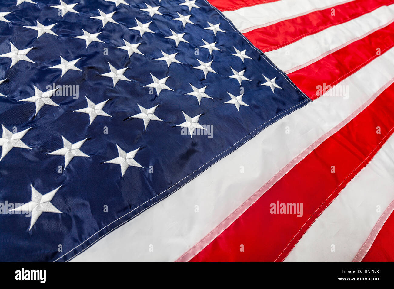 real flag united states of america Stock Photo - Alamy