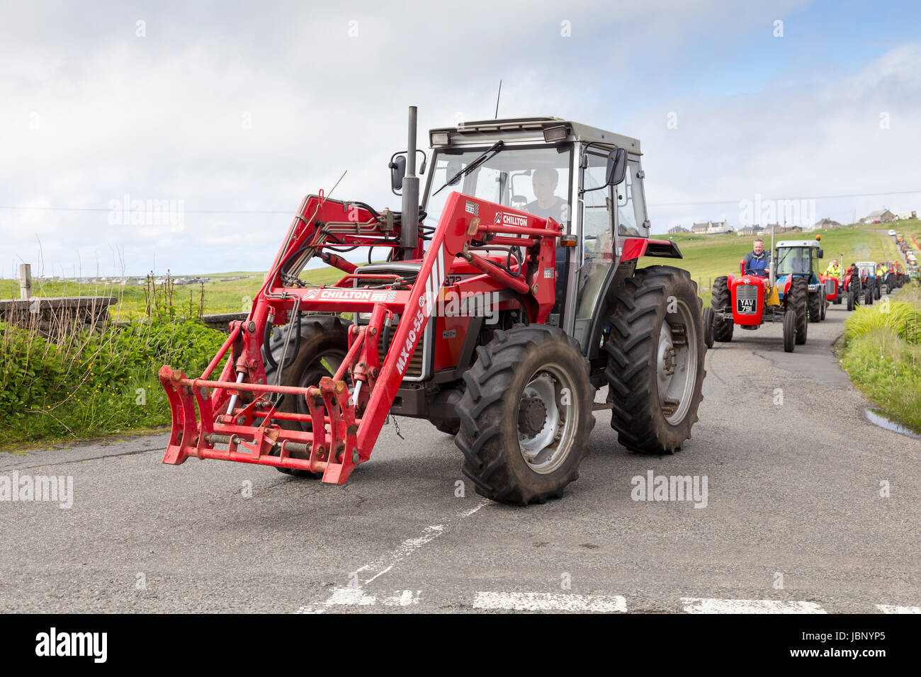 Tractors at Ness Isle of Lewis Western Isles Outer Hebrides United ...