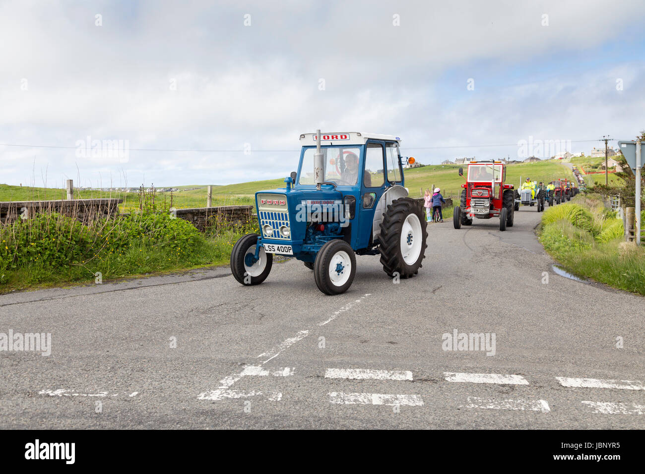 Tractors at Ness Isle of Lewis Western Isles Outer Hebrides United ...
