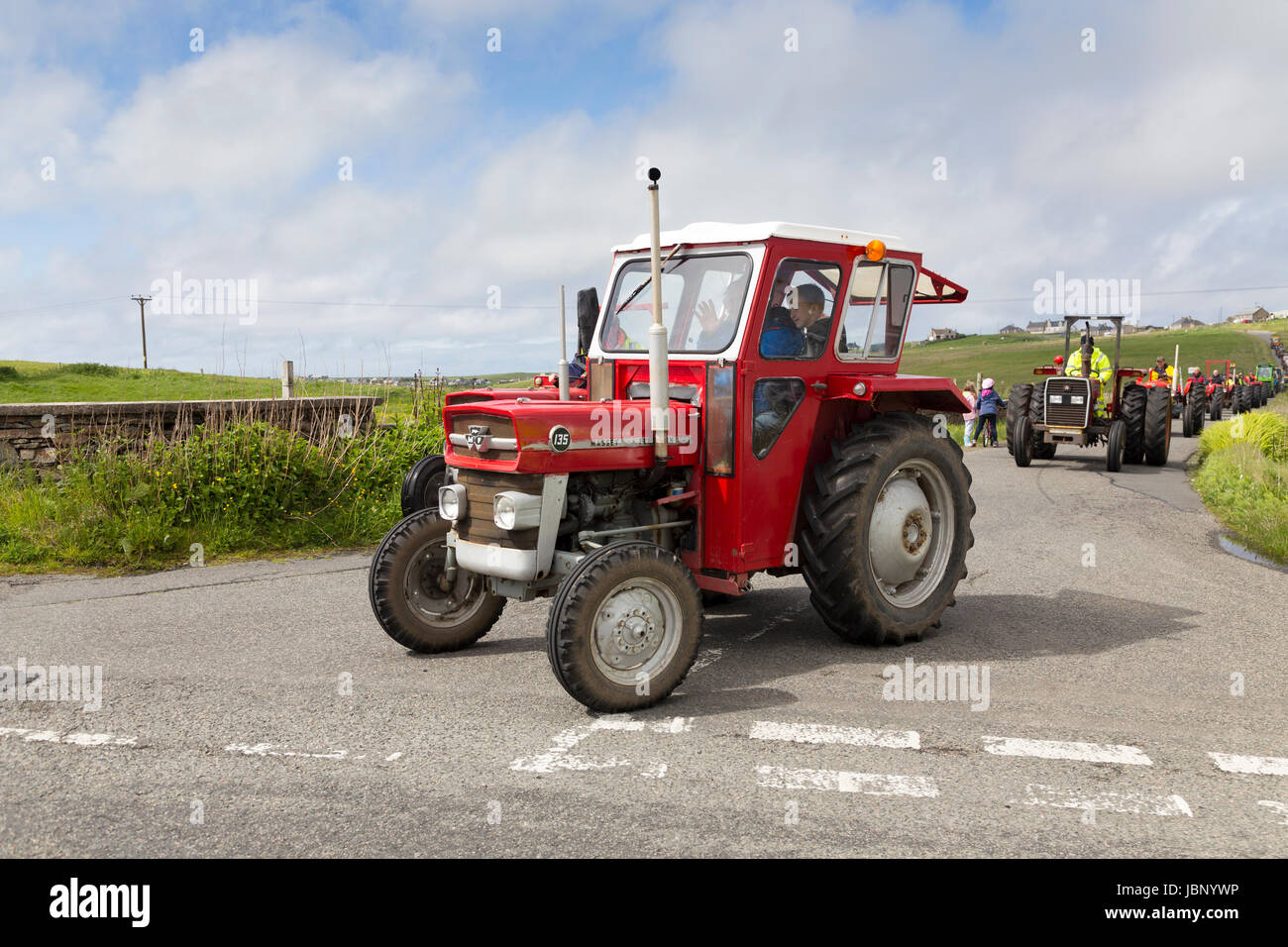 Tractors at Ness Isle of Lewis Western Isles Outer Hebrides United ...