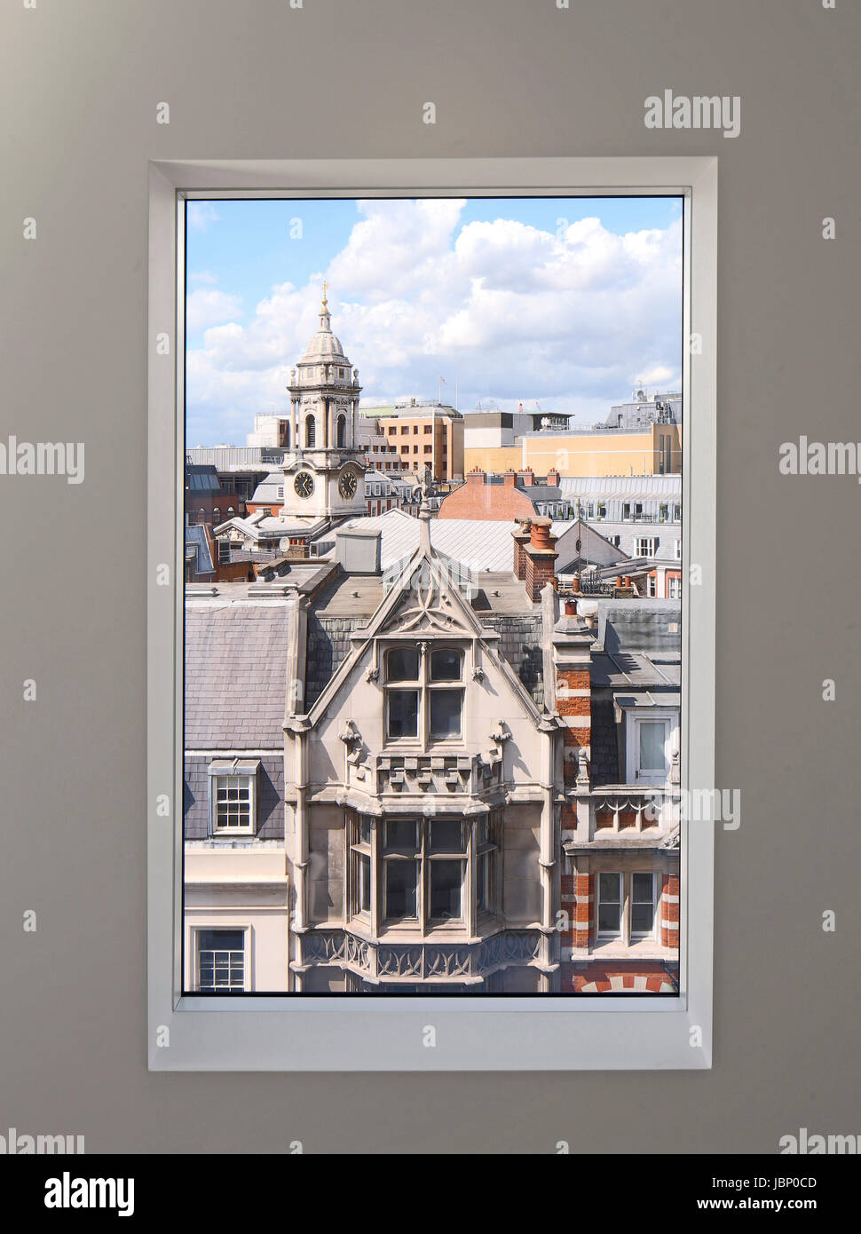 Framed view from top floor. 24 Saville Row, London, United Kingdom ...