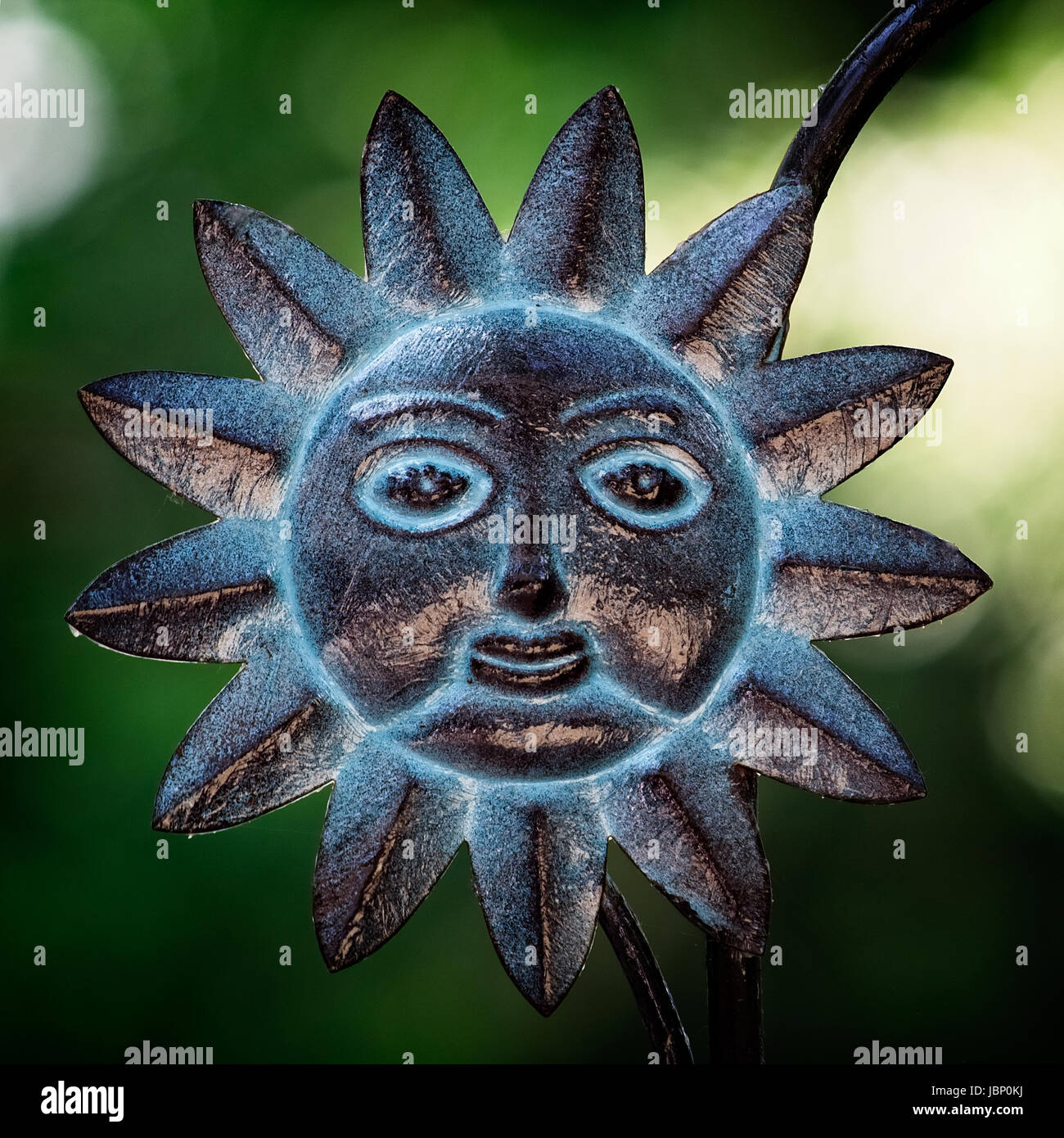Steel Sun Face Stock Photo - Alamy
