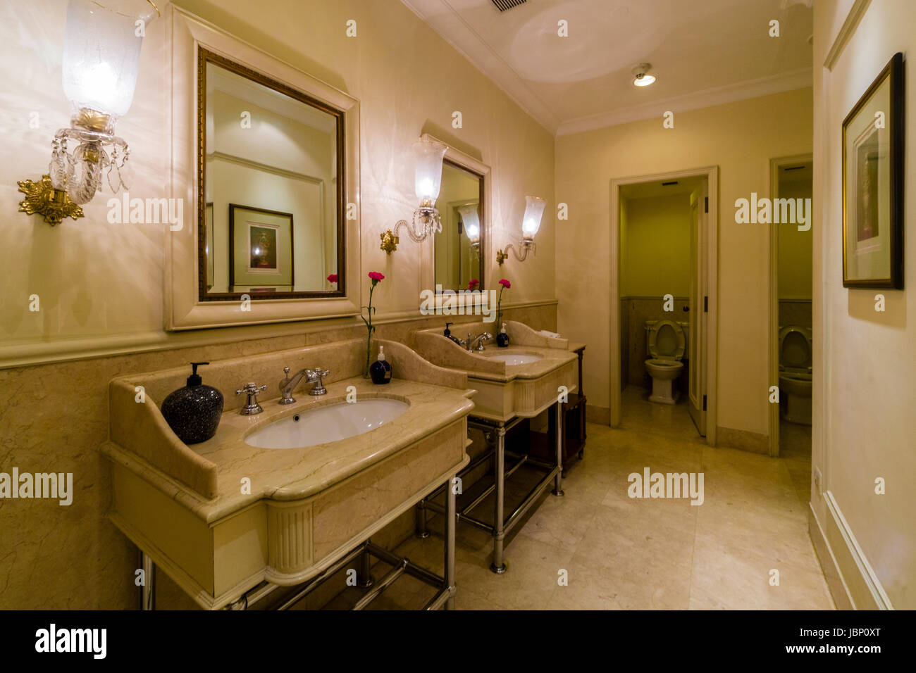 Inside the toilet of Oberoi Hotel Stock Photo - Alamy