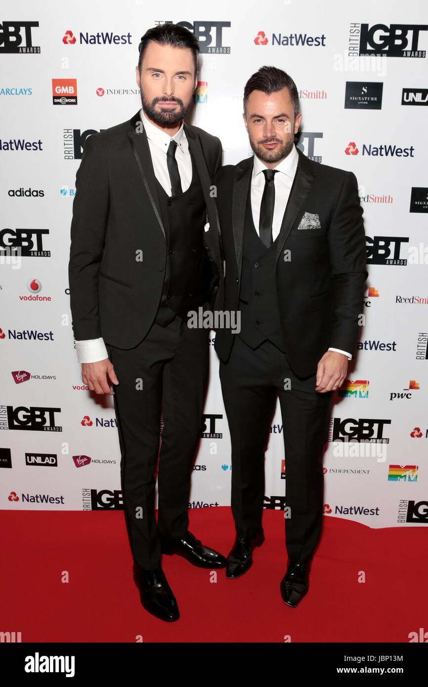 Red Carpet Arrivals for British LGBT Awards Featuring: Rylan Clark-Neal ...