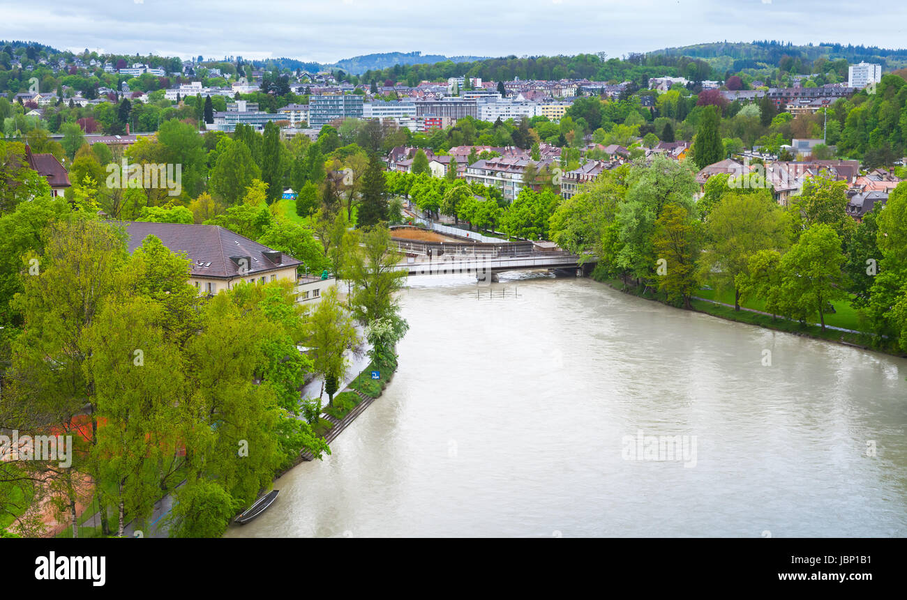 Aare river spring landscape. Bern, Switzerland Stock Photo - Alamy