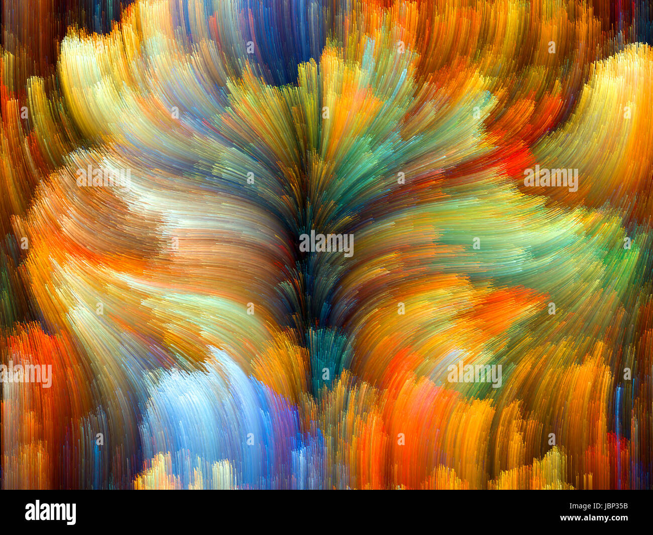 Colors In Bloom series. Composition of fractal color textures on the ...