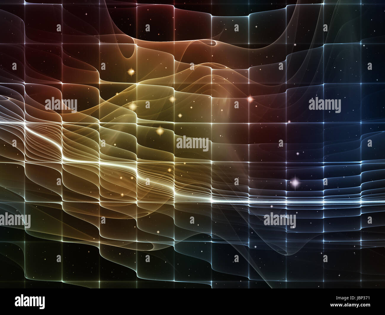 Geometry of Space series. Arrangement of conceptual grids, curves and ...