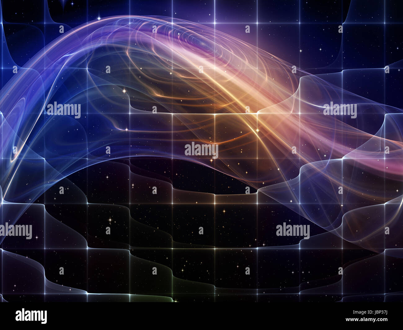 Geometry of Space series. Artistic abstraction composed of conceptual ...