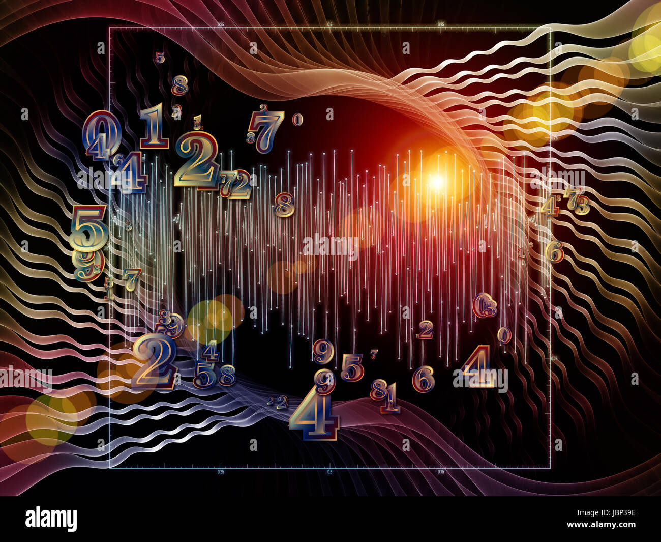 Strange Geometry series. Creative arrangement of line drawing, math and ...