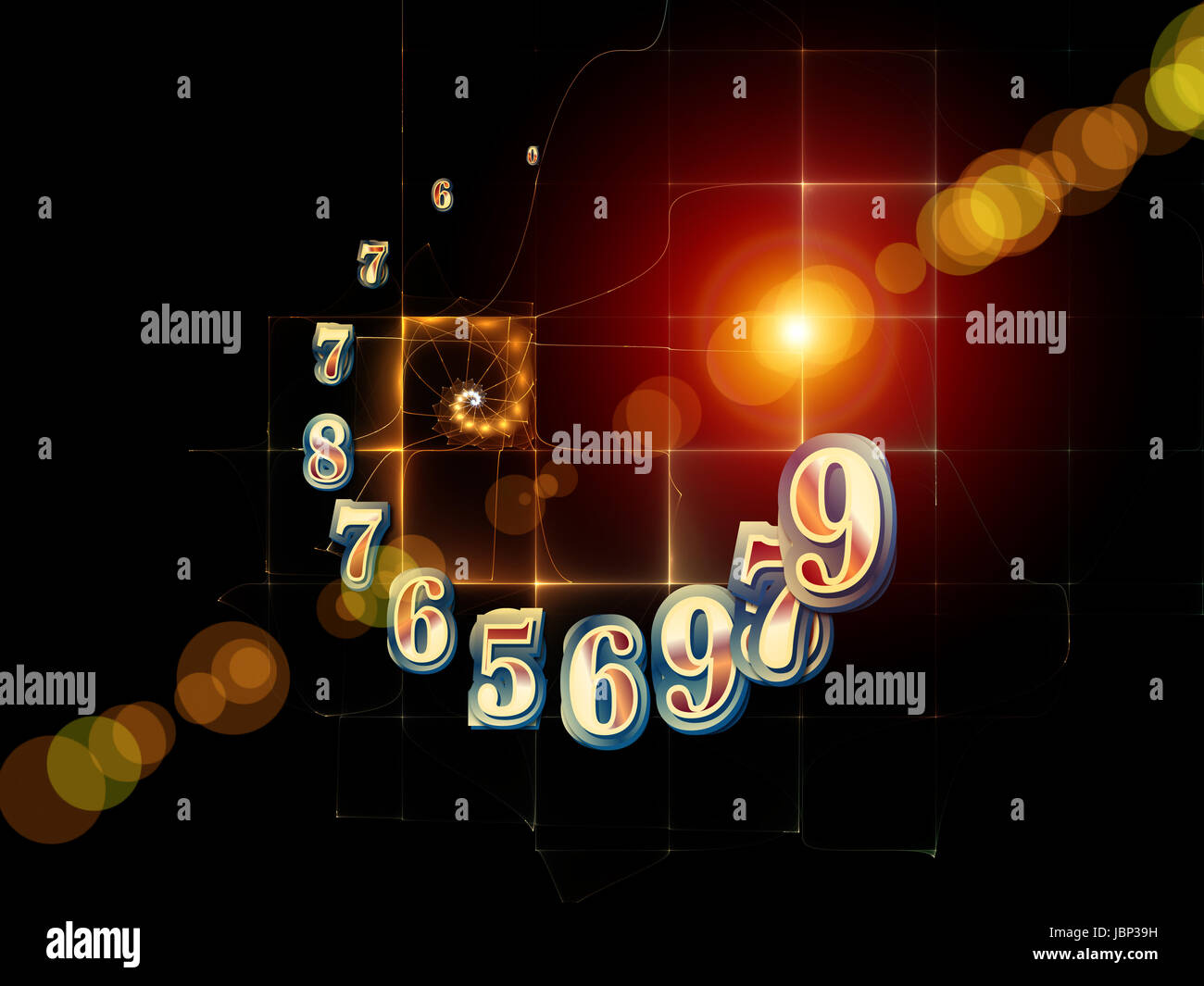 Strange Geometry series. Design made of line drawing, math and geometry ...