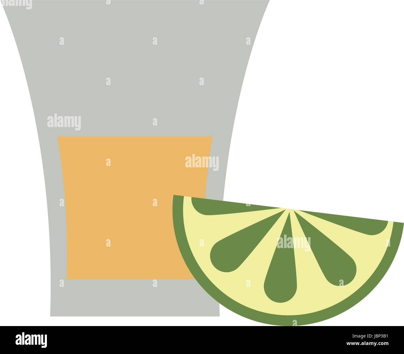 glass lemon flat illustration Stock Vector Image & Art - Alamy