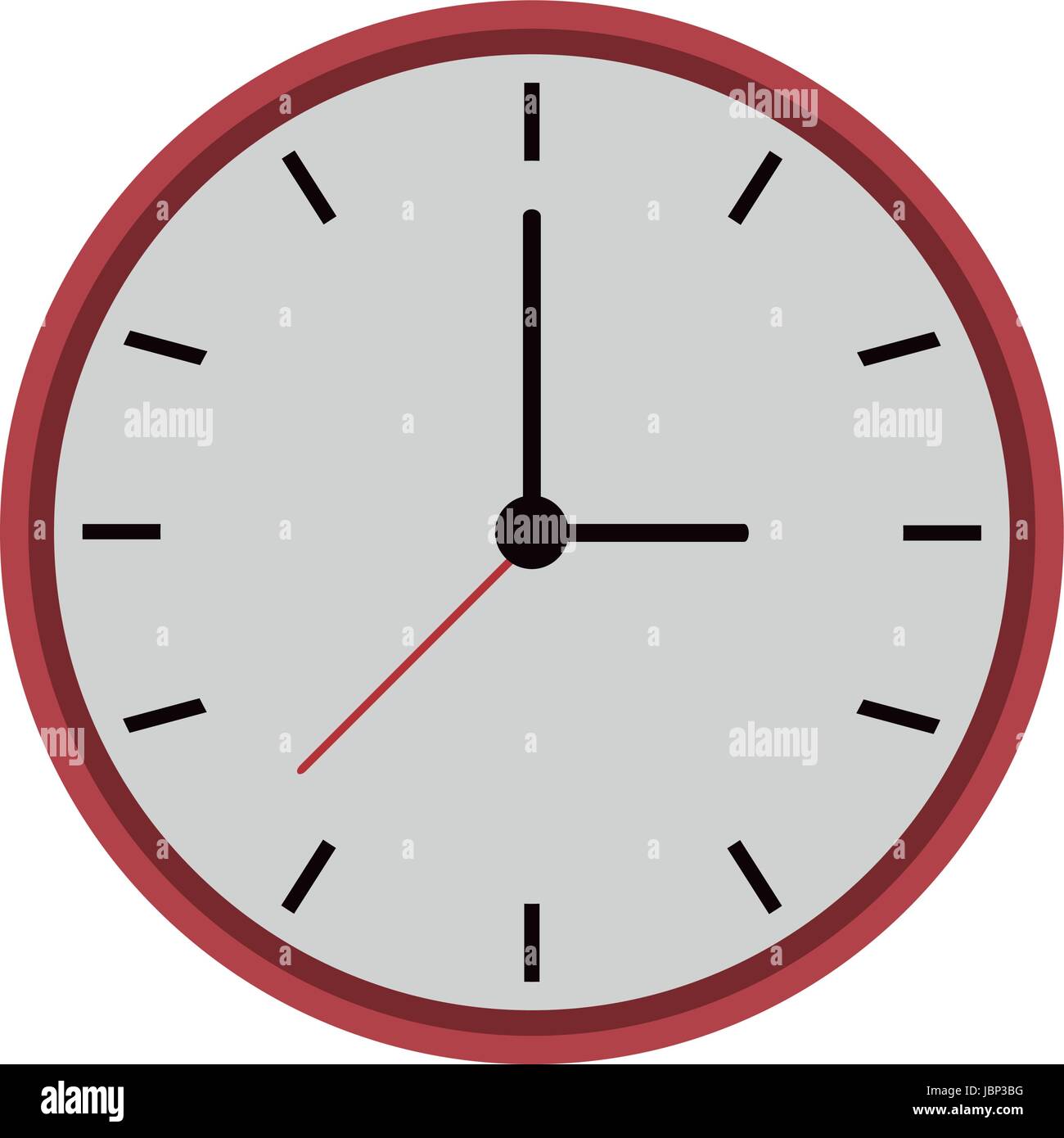 clock flat illustration Stock Vector Image & Art - Alamy