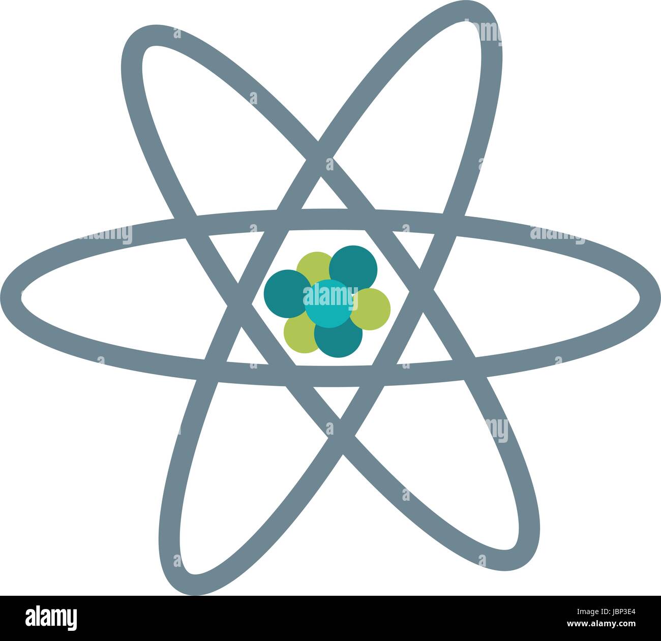 atom flat illustration Stock Vector Image & Art - Alamy