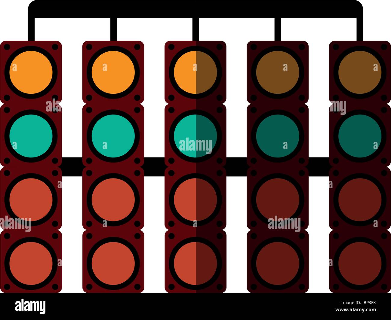 Shadow and traffic light Stock Vector Images - Alamy