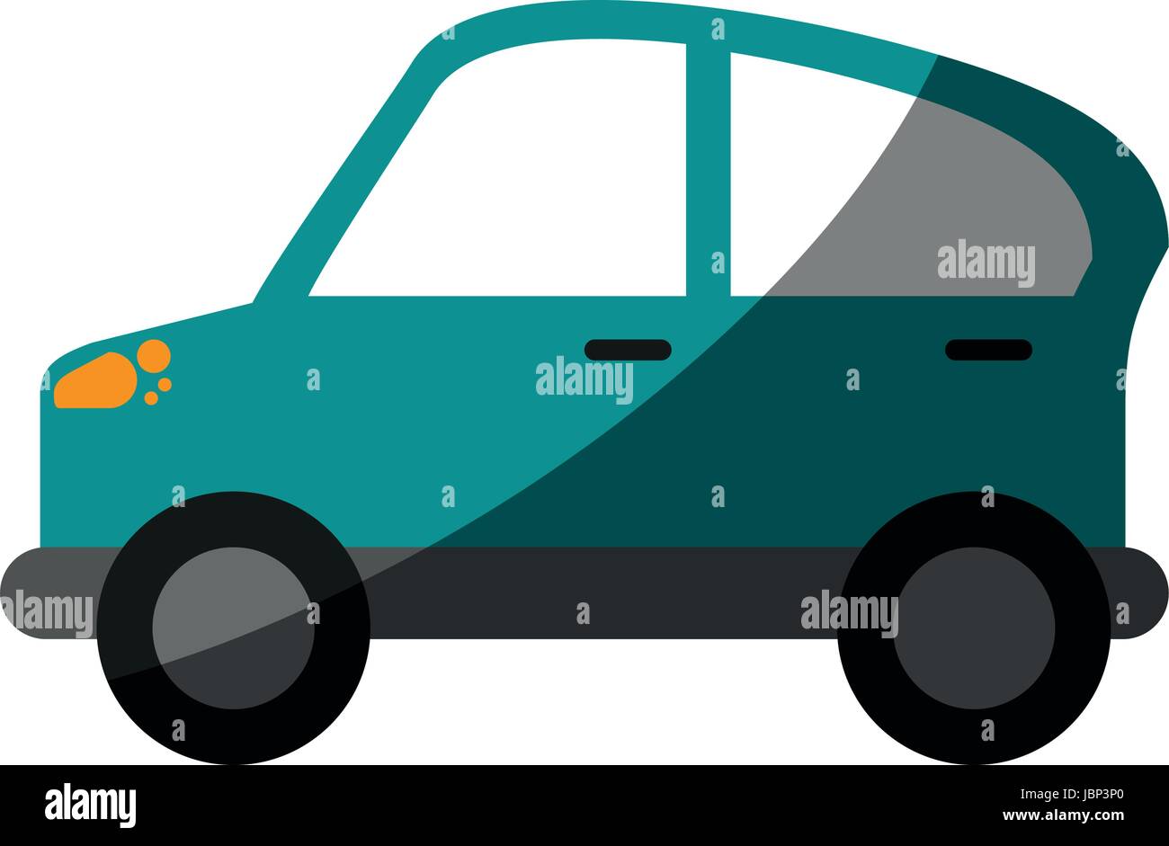 car flat illustration shadow Stock Vector Image & Art - Alamy