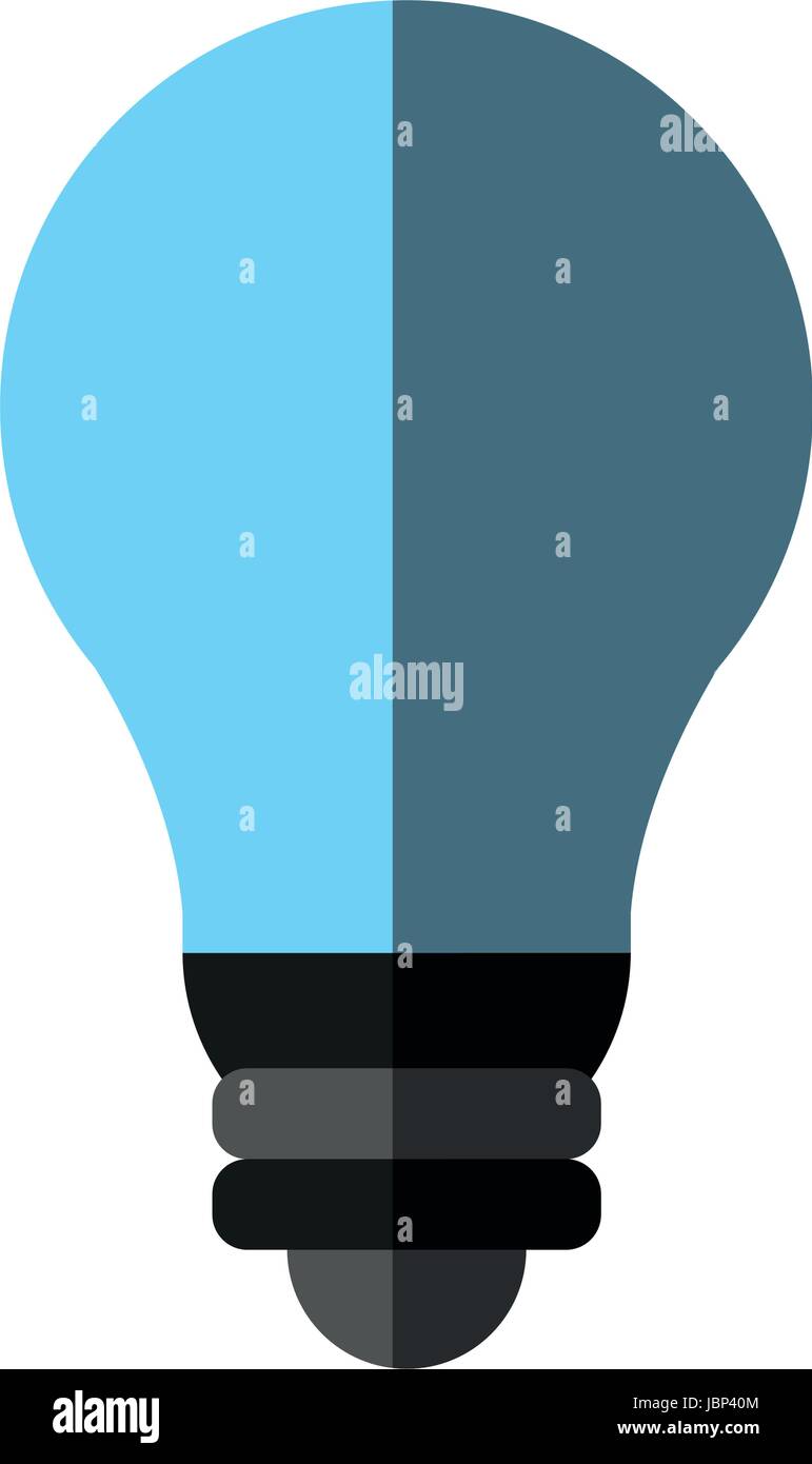 bulb illustration cartoon flat shadow Stock Vector Image & Art - Alamy