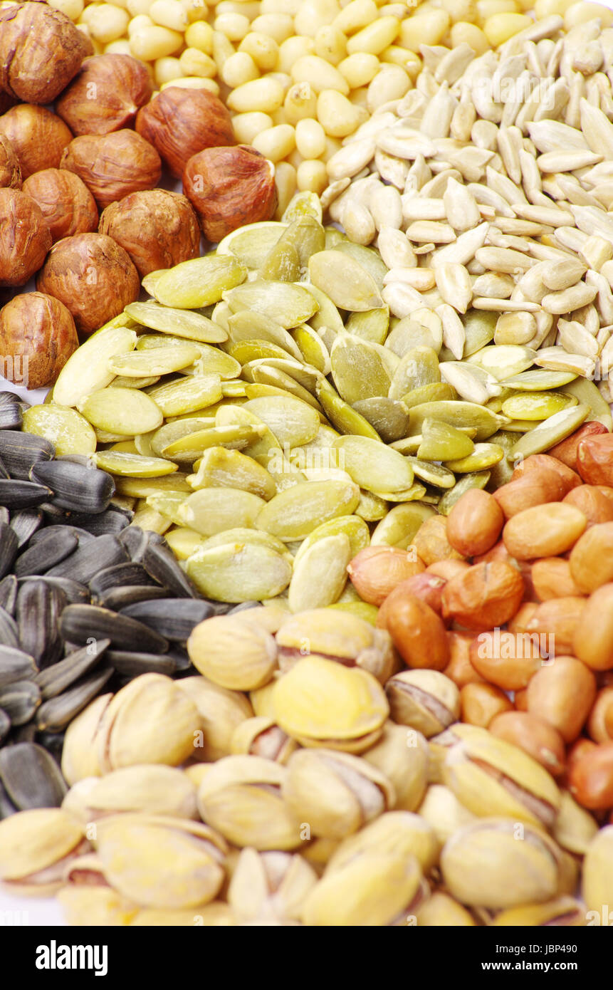 seeds and nuts with collection Stock Photo - Alamy