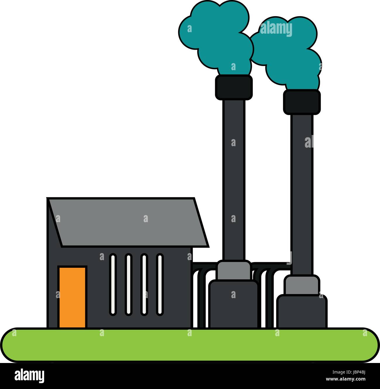factory illustration cartoon flat Stock Vector Image & Art - Alamy