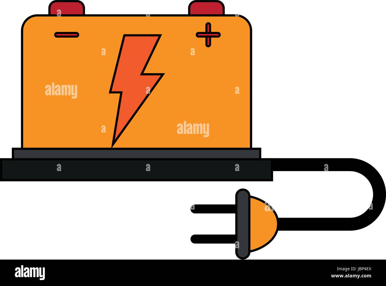 battery illustration cartoon flat Stock Vector Image & Art - Alamy