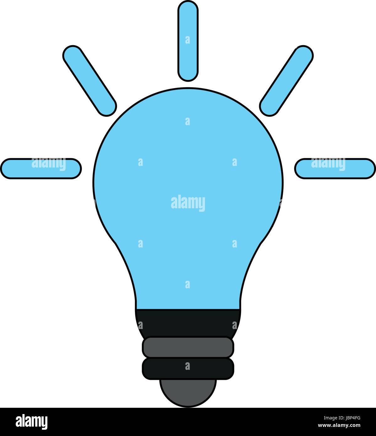 bulb illustration cartoon flat Stock Vector Image & Art - Alamy