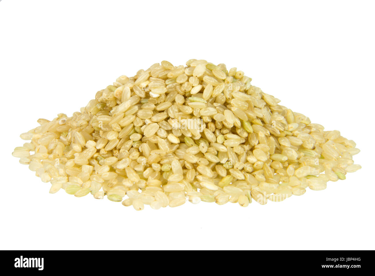 close up of brown rice isolated on white background Stock Photo - Alamy