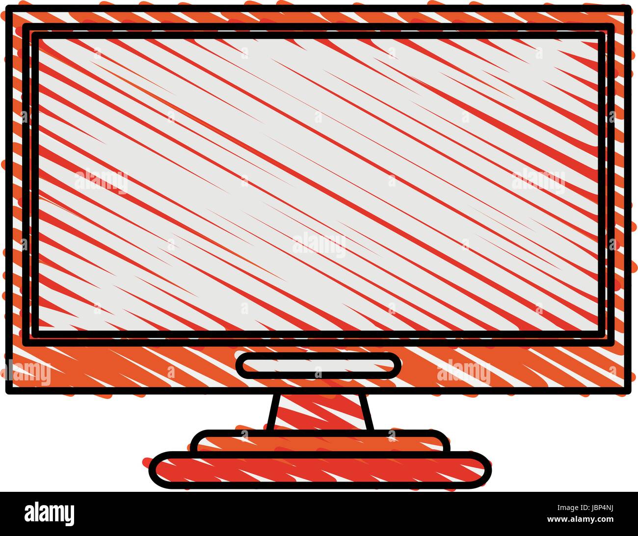 monitor doodle illustration Stock Vector Image & Art - Alamy