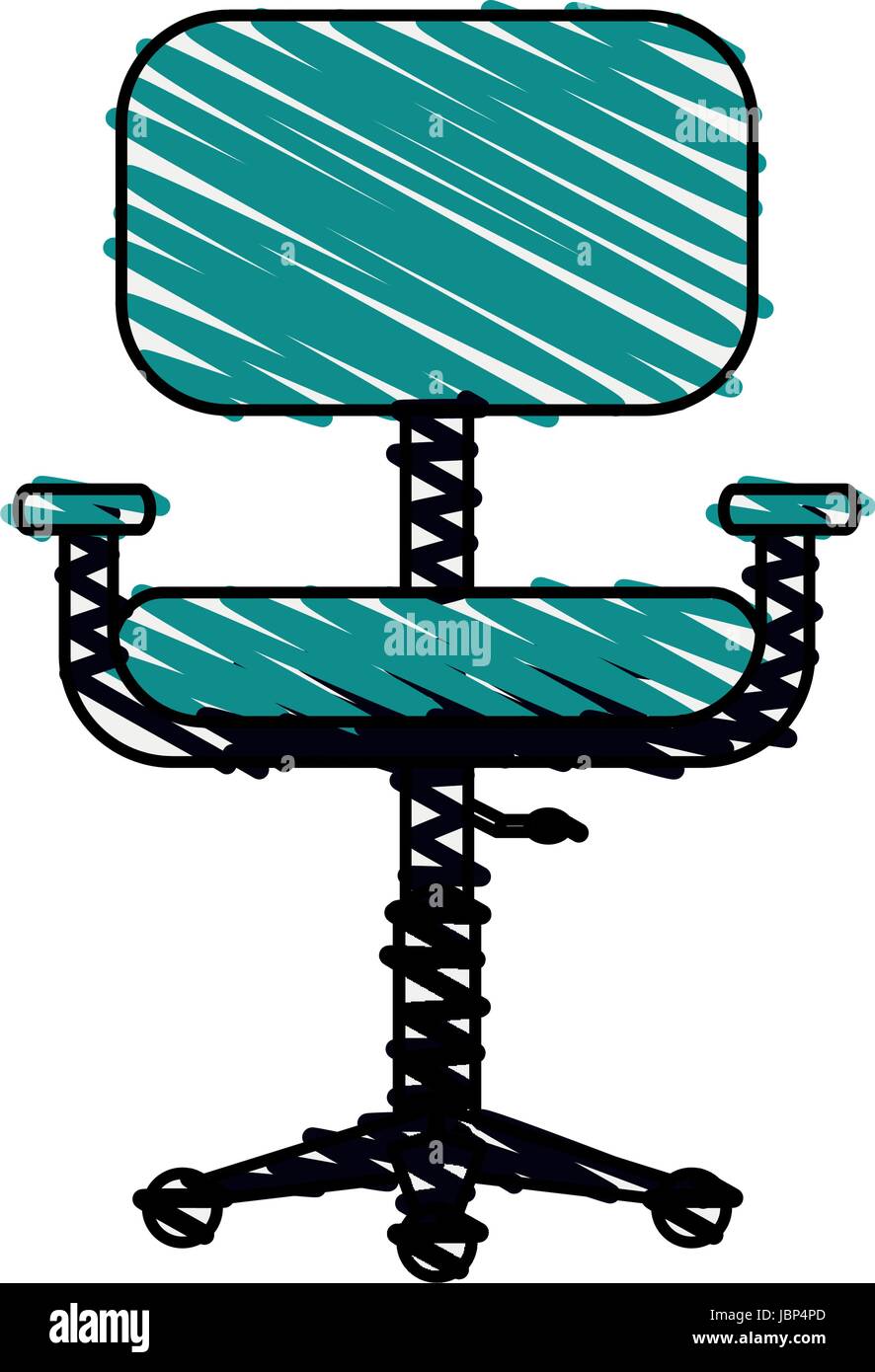 chair office doodle illustration Stock Vector Image & Art - Alamy